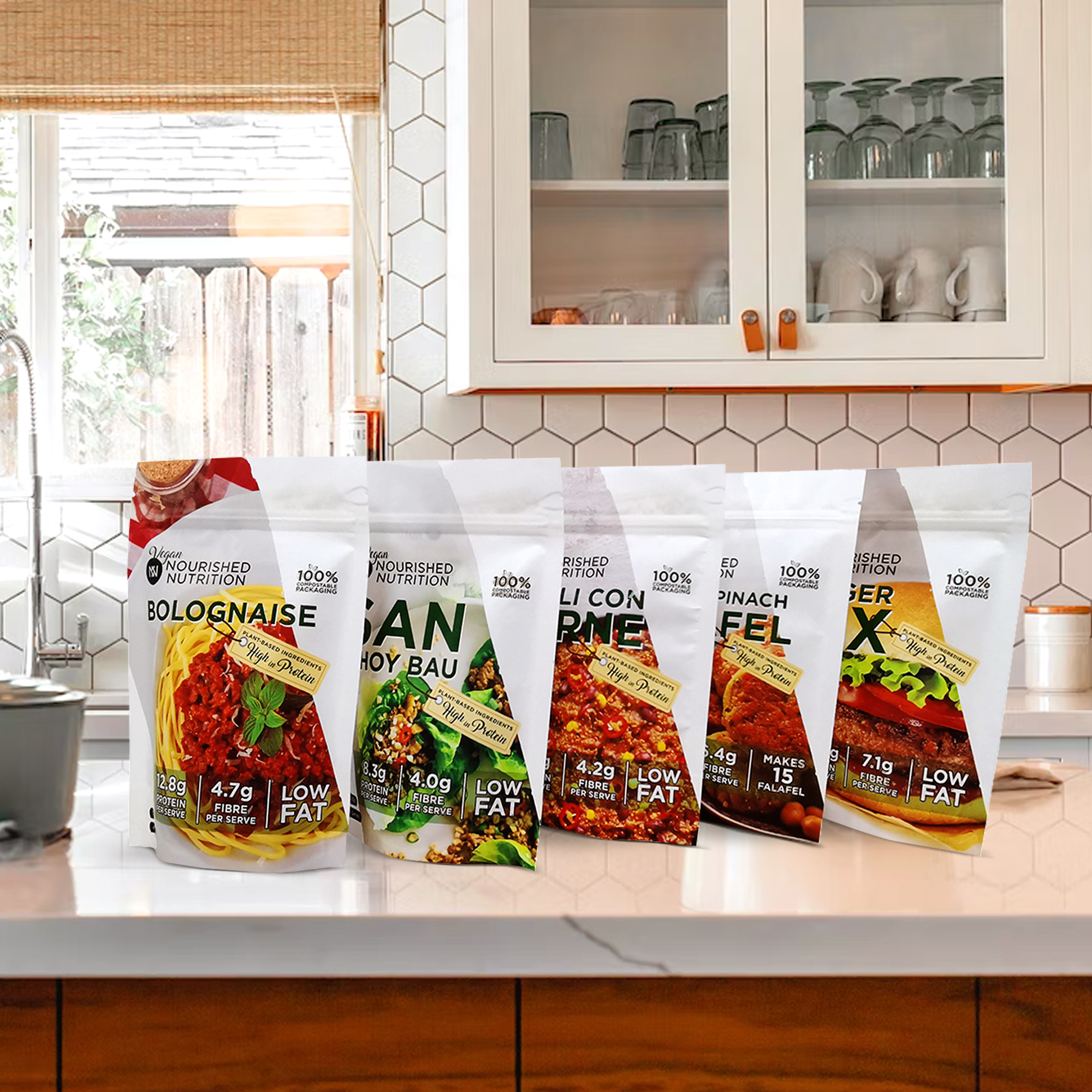 Laminated Material Moisture Proof Biodegradable Ziplock Bags for Vegan ...